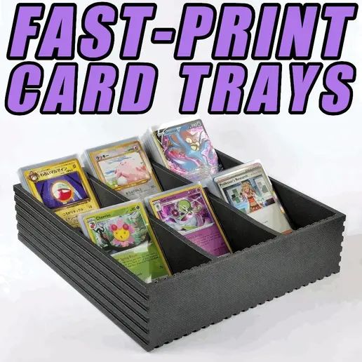 🏺 FAST-PRINT Trading Card Sorting Trays (Vase Mode) , Pokemon, MTG ...