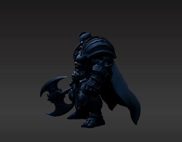 🪓 Fantasy Shadow Warrior - Rough Armor Texture, Axe & Armor Collectible ...