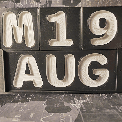 3MF file Large Perpetual Block Calendar 📅 ・3D printing design to ...