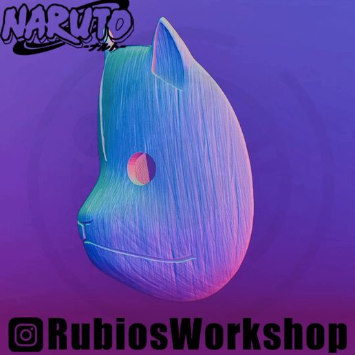 📁 Highly Detailed Itachi Anbu Mask - Naruto (High-Resolution STL File ...