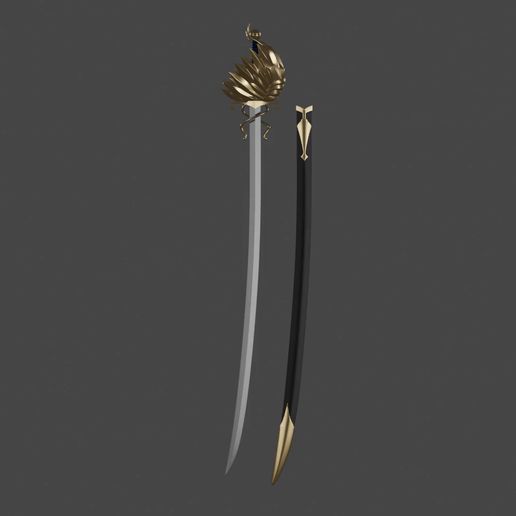 🗡️ Berserk – Griffith Sword with Scabbard #snb・ 3D File for 3D printing ...