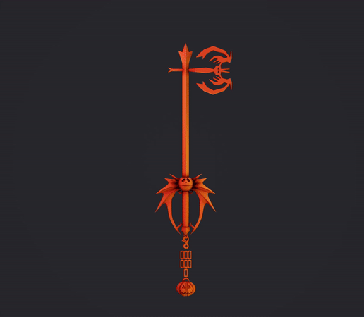 🎃 Pumpkin Head Keyblade Life Sized Print・ 3D File for 3D printing・Cults