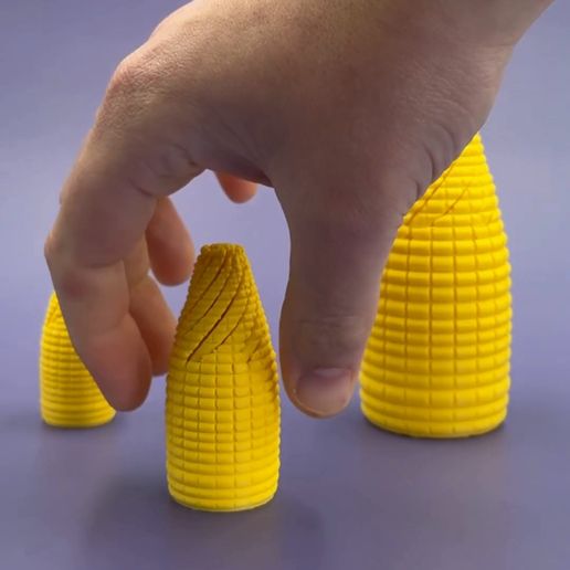 🌽 Corn Spiral Passthrough Fidget Toy - It's Corn!・ STL File for 3D ...