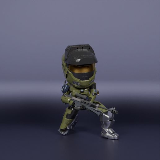 Archivo STL gratis HALO CHIBI FANART | JUN (A-266) 😇 ・Diseño imprimible en 3D para descargar・Cults