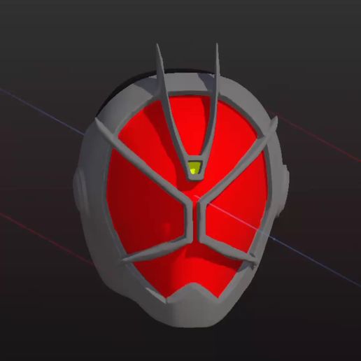 🪖 Kamen Rider Custom Wizard Helmet Sculpt・ 3D File for 3D printing・Cults