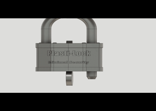 🔒 Lock & Key - Plasti Lock - Printed in Place Lock・ STL File for 3D ...
