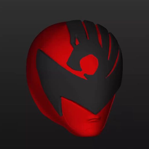 🪖 Red Kyuranger–inspired helmet STL, designed for 1:12 scale・ 3D File ...