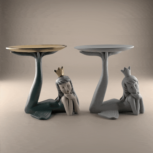 🧜‍♀️ Charming Mermaid 3D STL for Home Decor and Gifts・ STL File for 3D ...