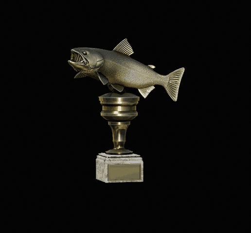 🐠 fish rainbow trout / Oncorhynchus mykiss trophy cup for 3d printing ...