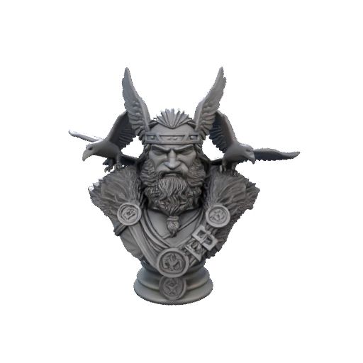 👤 Lord of the Ravens: Odin Bust – 3D Printable Norse Mythology Statue ...
