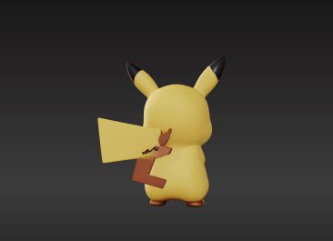 👽 Chibi Pikachu Modelo 3D - Figurita de dibujos animados para impresión ...