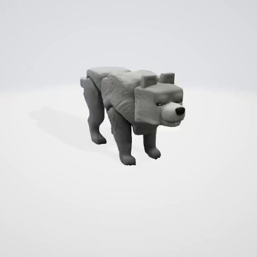 🐺 Minecraft Wolf・ STL File for 3D printing・Cults