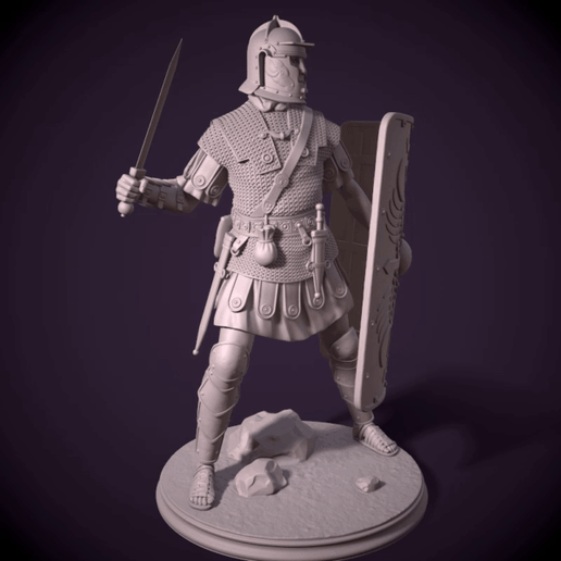 🛡️ Roman Legionary Triarii (PRE-SUPPORTED)・ 3D File for 3D printing・Cults