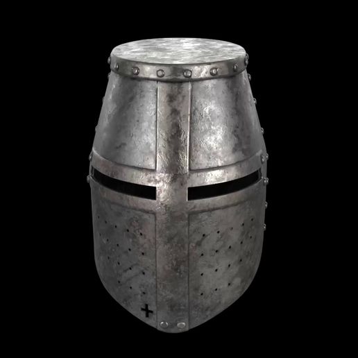 📁 Greathelm - 13th Century [3D print file]・ 3D File for 3D printing・Cults