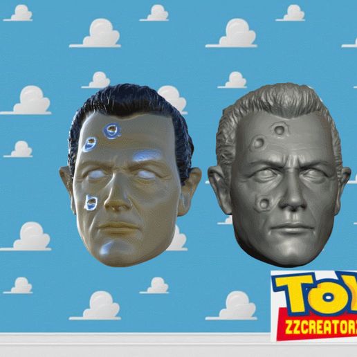 🎲 head t1000 marv 2・ OBJ File for 3D printing・Cults