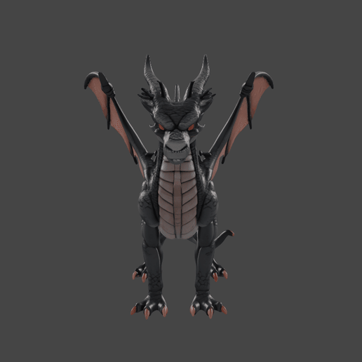 🐉 Shadowfire Dragon・ STL File for 3D printing・Cults