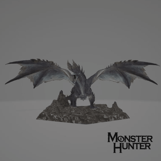 👹 MONSTER HUNTER ALATREON FIGURE・ STL File for 3D printing・Cults