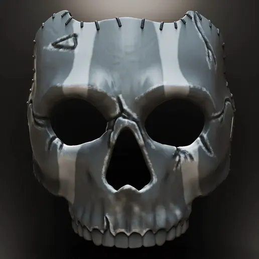 👻 Ghost Mask Call of Duty - Realistic 3D Skull Mask for Cosplay・ STL ...
