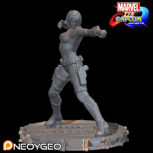 👨 BLACK WIDOW - MARVEL VS CAPCOM INFINITE・Free STL File for 3D printing・Cults