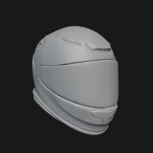 STL file Full-Face Motorcycle Helmet - 3D STL Printable 🏍️ ・3D print ...