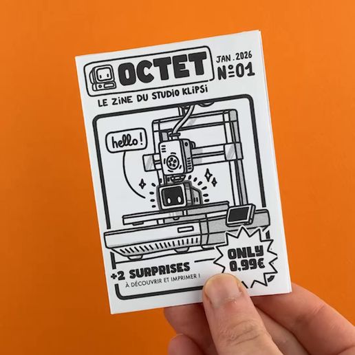 🖥️ OCTET - Issue 01 - Computer figurine and PLA spool key ring・ STL ...