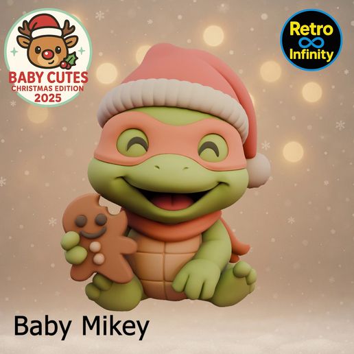 Baby Mikey - Christmas Edition 2025 3D figure Retro Infinity style (100 ...