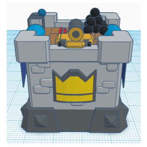 🤴 Clash Royale King's Tower・Free STL File for 3D printing・Cults