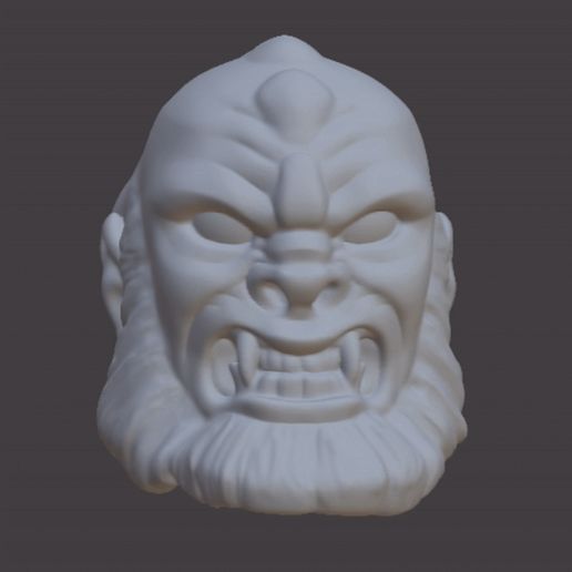 👨 Beast Man Head - Retro Design (MOTU Origins Sized)・ STL File for 3D ...
