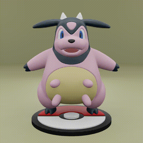 🐉 Pokemon No. 241 Miltank・ STL File for 3D printing・Cults