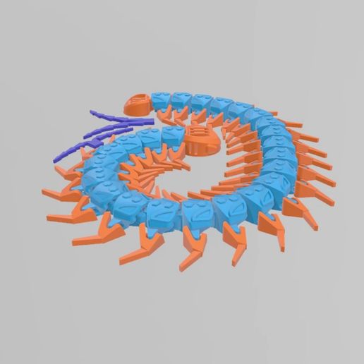 STL file Articulated Centipede 🐛 ・3D printer model to download・Cults