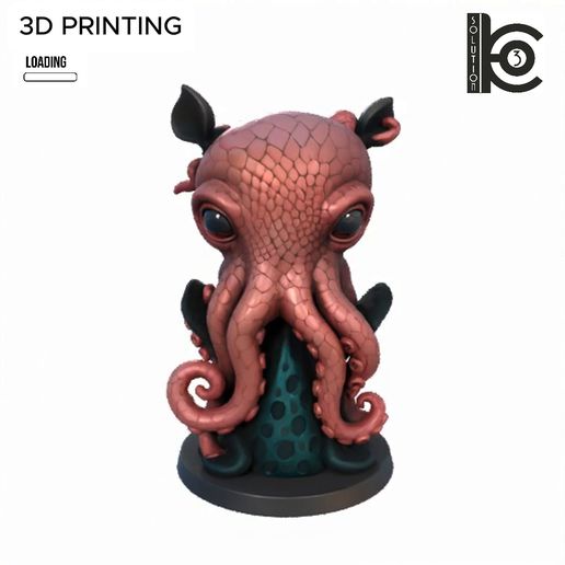 👶 Lil' Eldritch - 3D Printable Cute Baby Cthulhu・ STL File for 3D ...