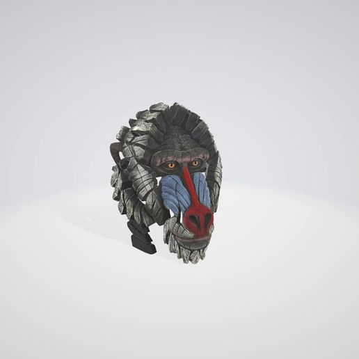 👤 MANDRILL BUST SCULPTURE 3D MODEL PRINT・ STL File for 3D printing・Cults