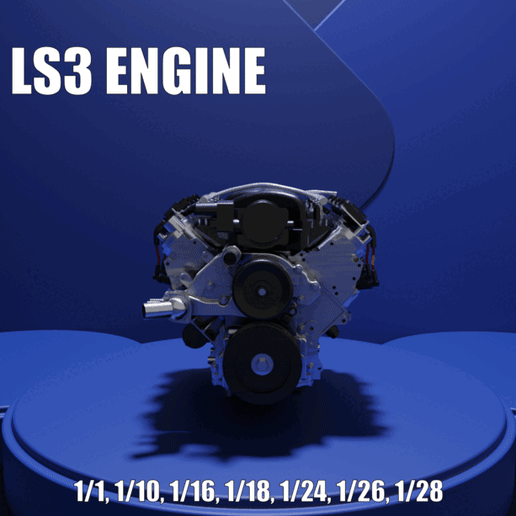 🚙 LS3 v8 Engine・ 3D File for 3D printing・Cults
