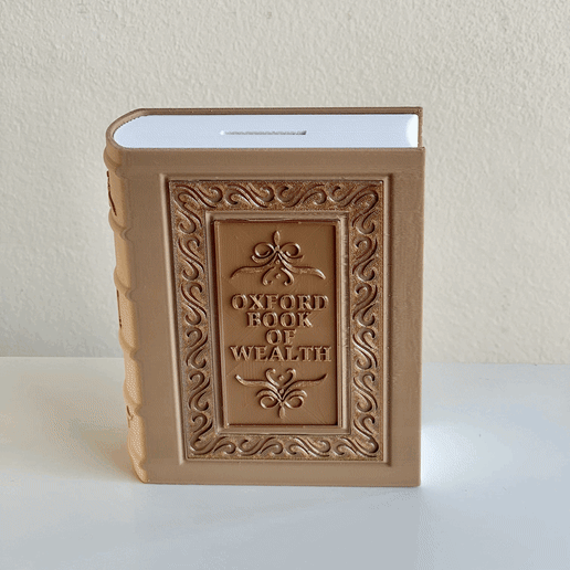 📚 BOOK PIGGY BANK・ 3D File for 3D printing・Cults