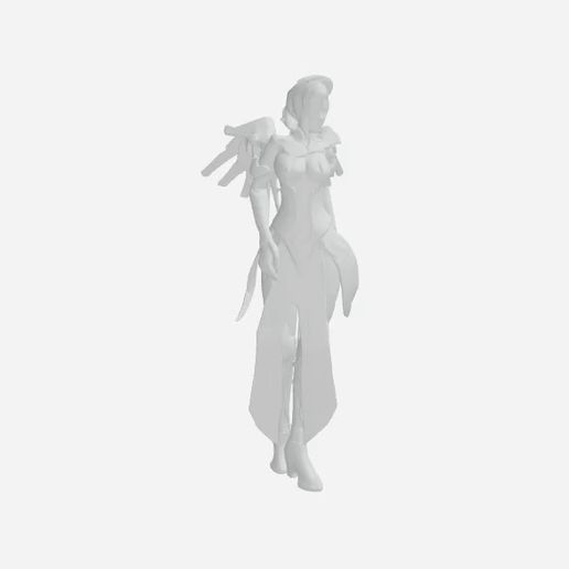👾 Mercy Overwatch - 3D Printable Heroic Figure・ OBJ File for 3D ...
