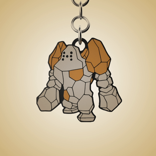 STL file REGIROCK POKEMON KEYCHAIN KEYCHAIN 377 🐉 (3MF)・3D print model ...
