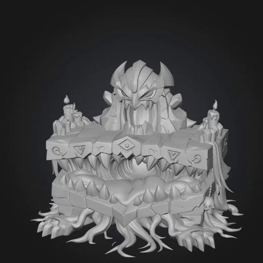 👹 Mimic Altar – Demonic Trap Shrine Miniature・Бесплатный бесплатно STL ...