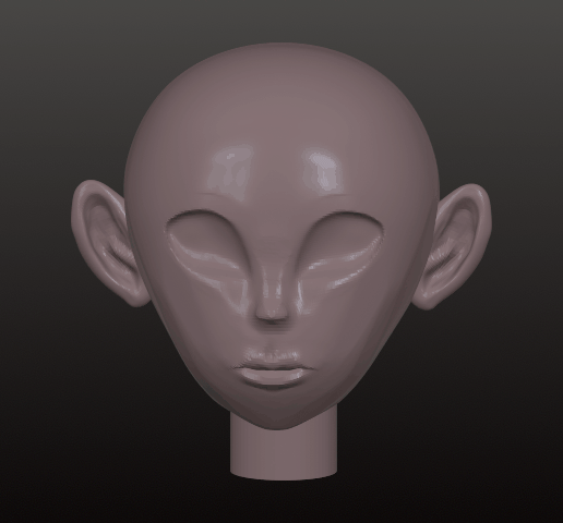 🚬 Anime Head Base・ STL File for 3D printing・Cults
