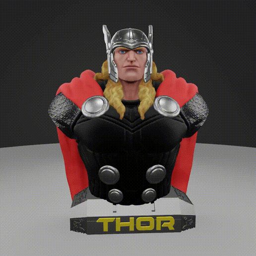 👤 Thor Bust・ STL File for 3D printing・Cults