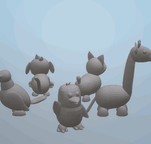 STL file ADOPT ME PETS 2 🆒 ・3D printing template to download・Cults