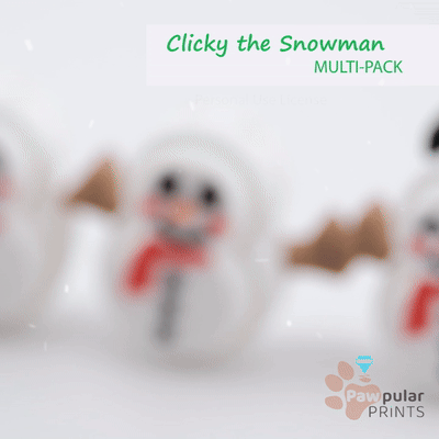 CLICKY THE SNOWMAN MULTI-PACK - FIDGET KEYCHAIN [PRIVATE USE ONLY] ☃️⛄ ...