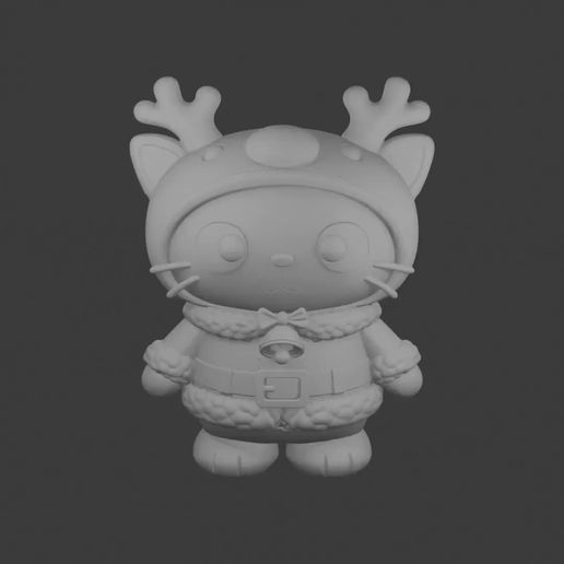 👋 hello kitty chococar Santa's Little Reindeer・Archivo STL para Impresión 3D・Cults