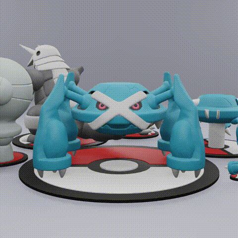 🐉 Pokemon Generation III Steel Type Pack・ STL File for 3D printing・Cults