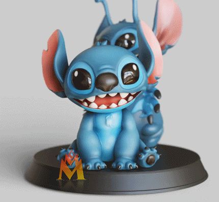 🗿 Stitch -Lilo & Stitch- standing & sitting pose-FANART FIGURINE・ STL ...