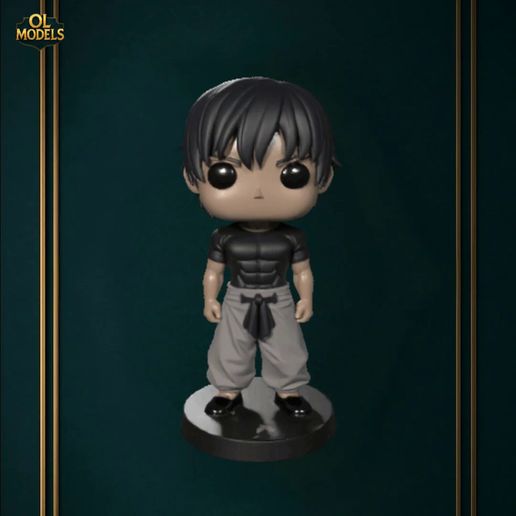👾 Toji Fushiguro Chibi Figur Jujutsu Kaisen 3D Modell・ STL Datei für 3D ...