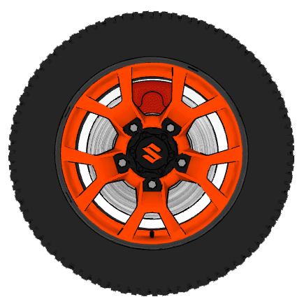 🛞 Suzuki Jimny Sierra wheels・ STL File for ・Cults