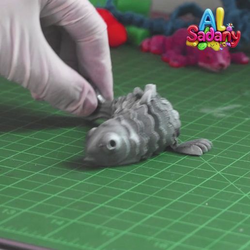🐠 Articulated Flexi Fish・ STL File for 3D printing・Cults