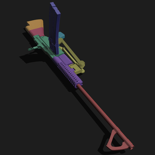 🔫 Johnson M1941 LMG ( Prop-Gun ) 1/1 Scale・ STL File for 3D printing・Cults