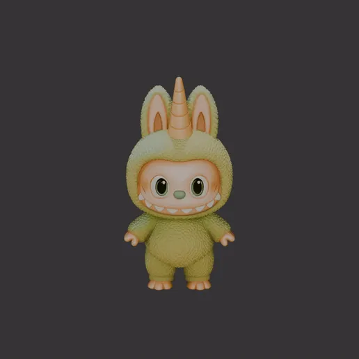 🐉 Dragon Unicorn Labubu – STL and GLB File for 3D Printing – Cute ...