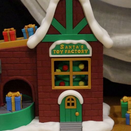 🧑‍🏭 Santa's Toy Factory with Elf (Motorized conveyors)・ 3D File for 3D ...